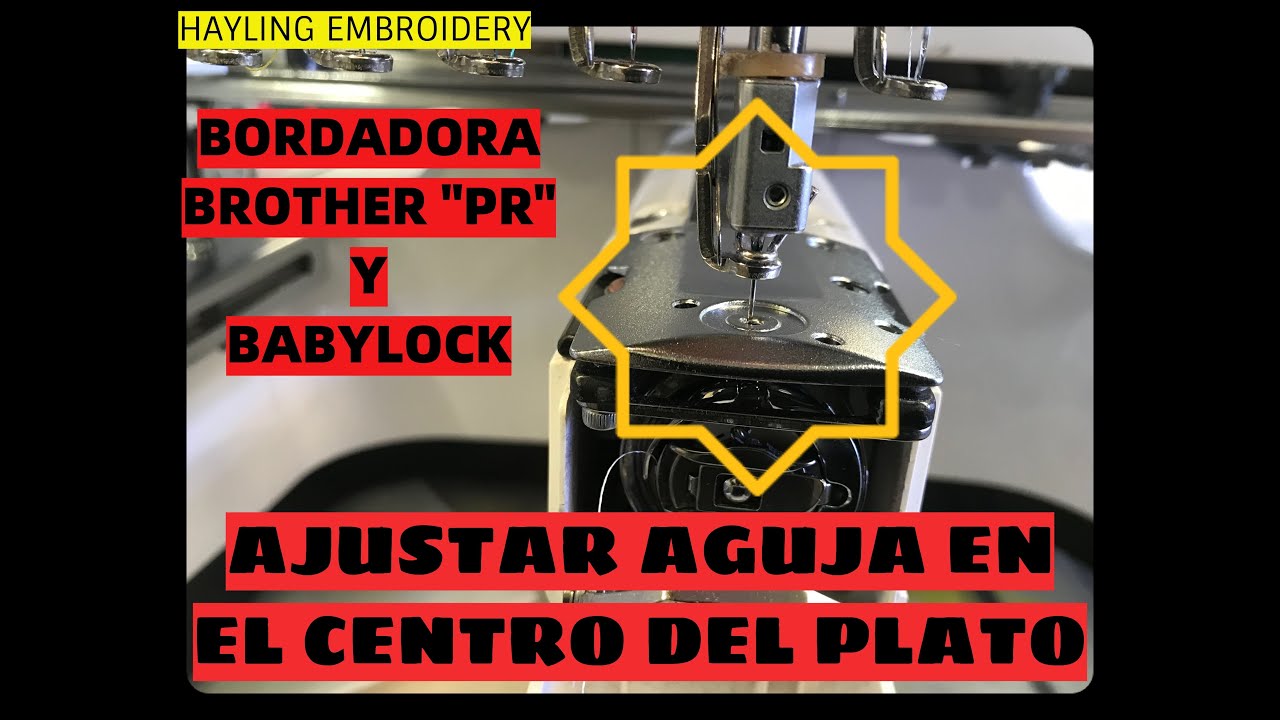 Brother pr600 pr650 pr1000 Configuracion de la bara de aguja con el ...