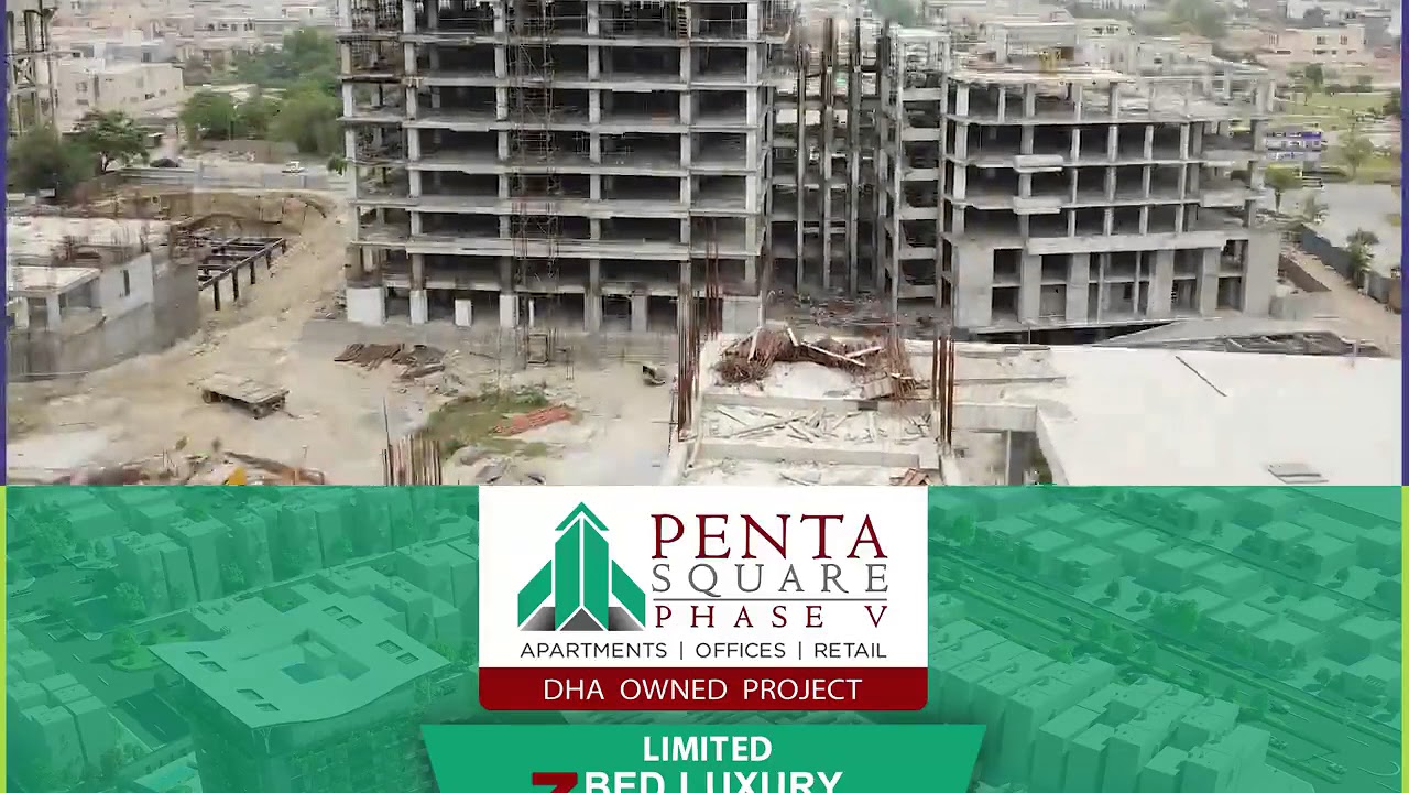 DHA Penta Square Development Update May 2018 - YouTube