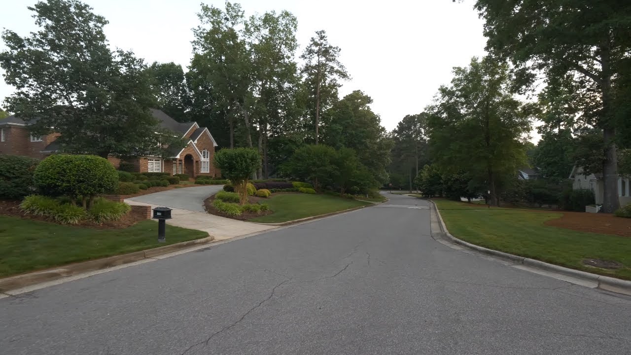 Relaxing Walk Through a Neighborhood at Sunset | Nature Sounds for ...