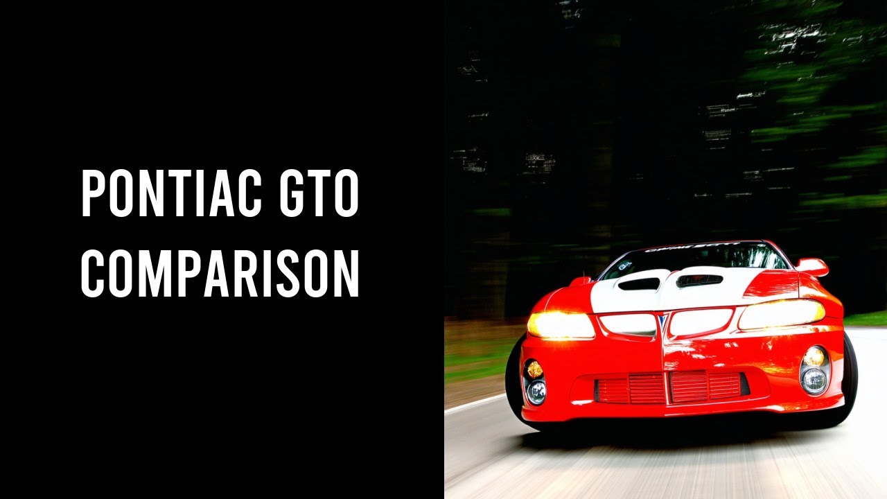 Pontiac GTO: 2006 vs. 2004 - YouTube