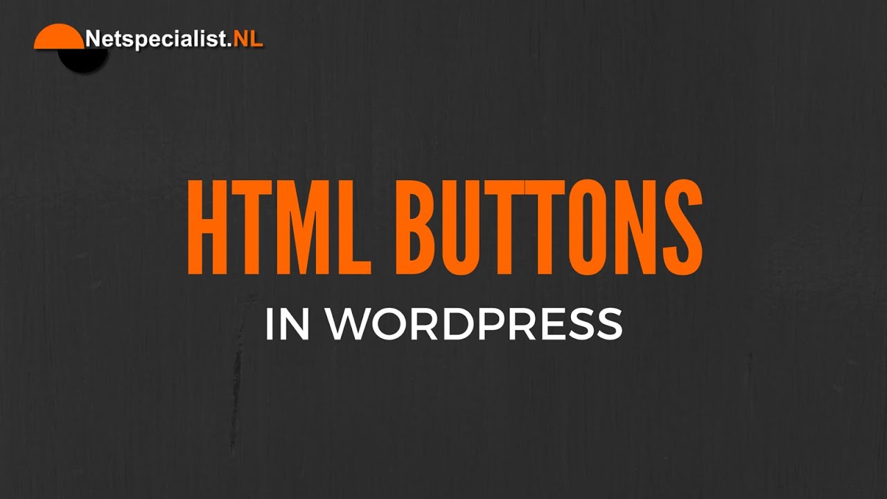 html buttons in wordpress - YouTube