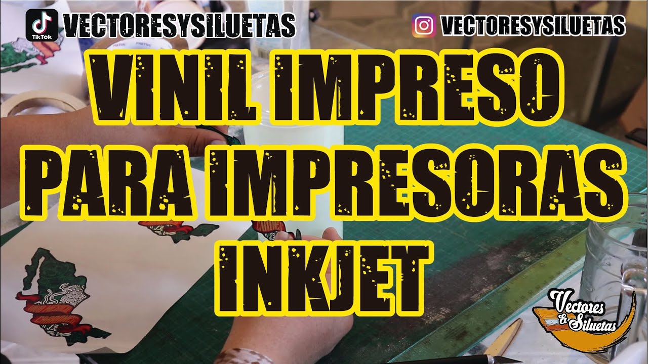 Vinil impreso para impresoras inkjet - YouTube