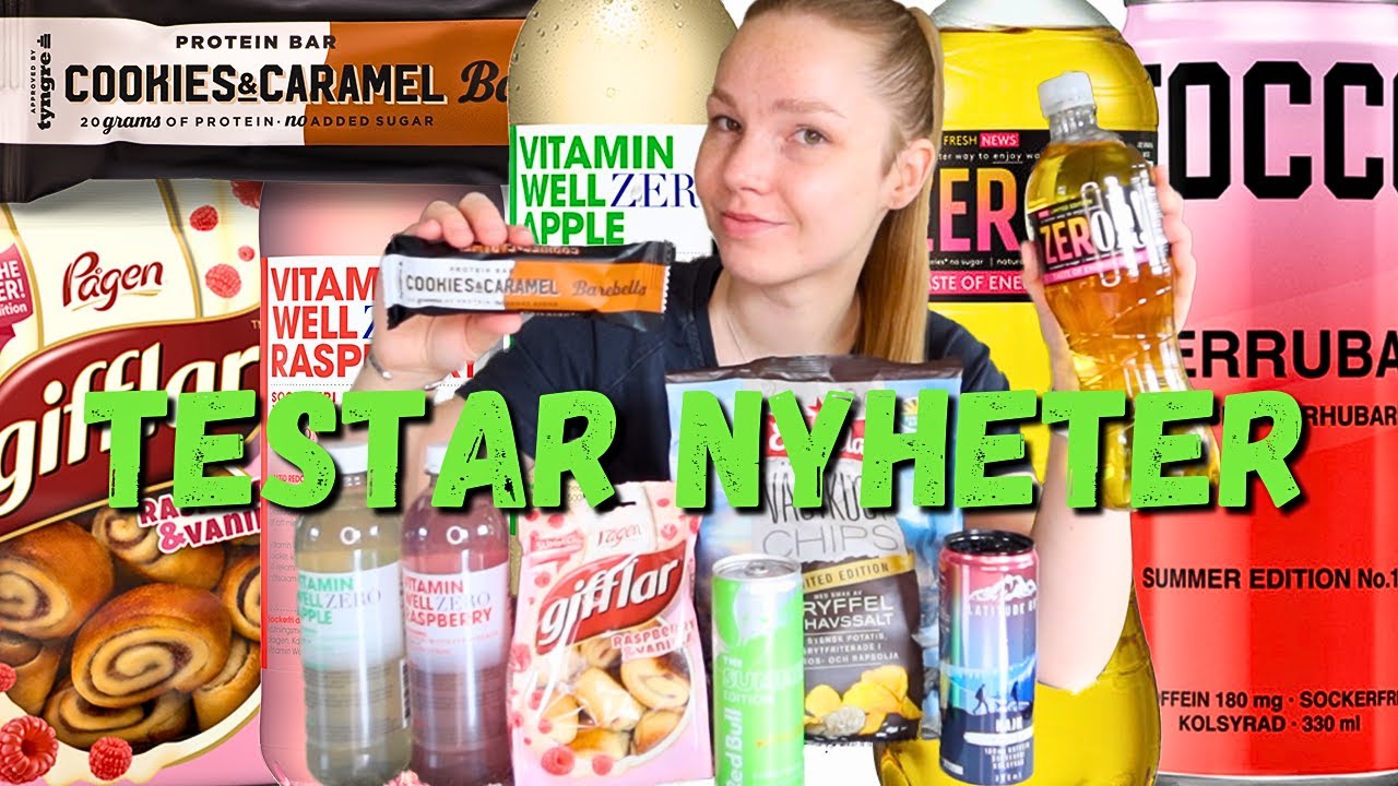 TESTAR NYHETER (5) | Nocco Berruba, Zeroh energy drink, Gifflar hallon ...