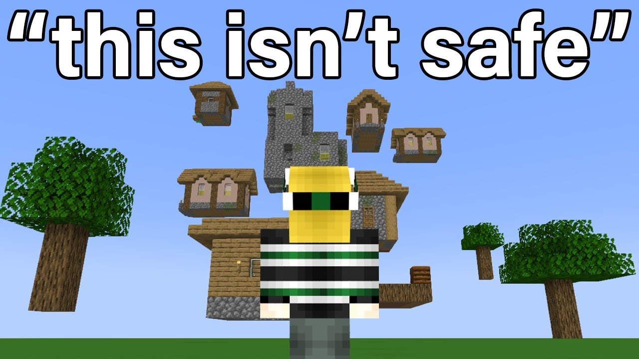 Minecraft but you can ONLY GO UP - YouTube