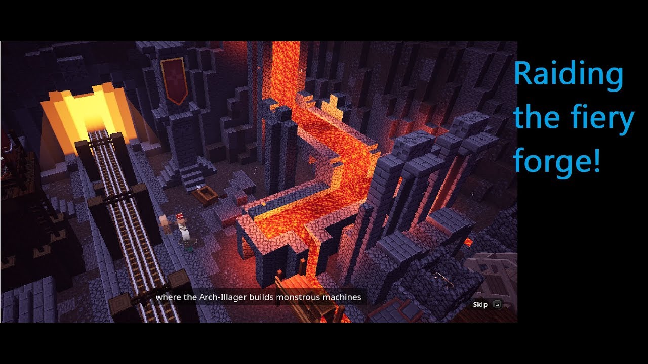 Minecraft dungeons hero edition Fiery forge! - YouTube