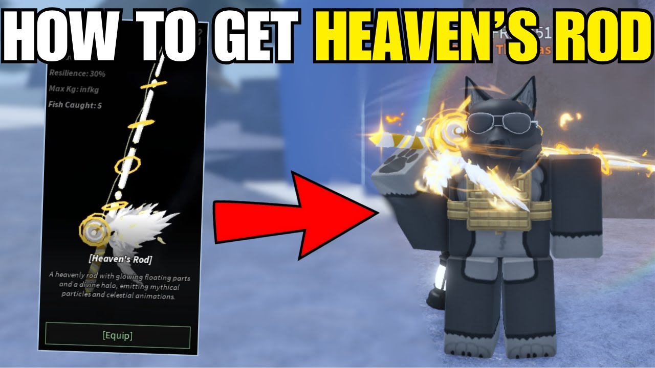 How To Get Heavens Rod In Roblox Fisch - YouTube