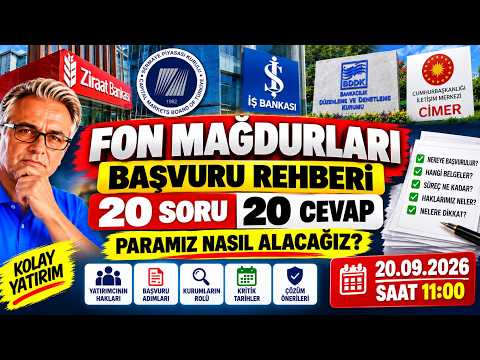 PARAMIZI NASIL ALACAĞIZ? Fon Mağdurları İçin 20 Soru 20 Cevap