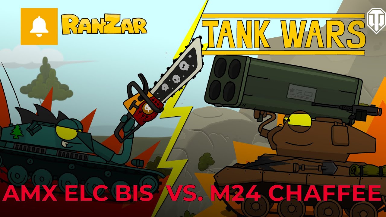 Tank Wars - AMX ELC bis vs M24 Chaffee by Ranzar - YouTube
