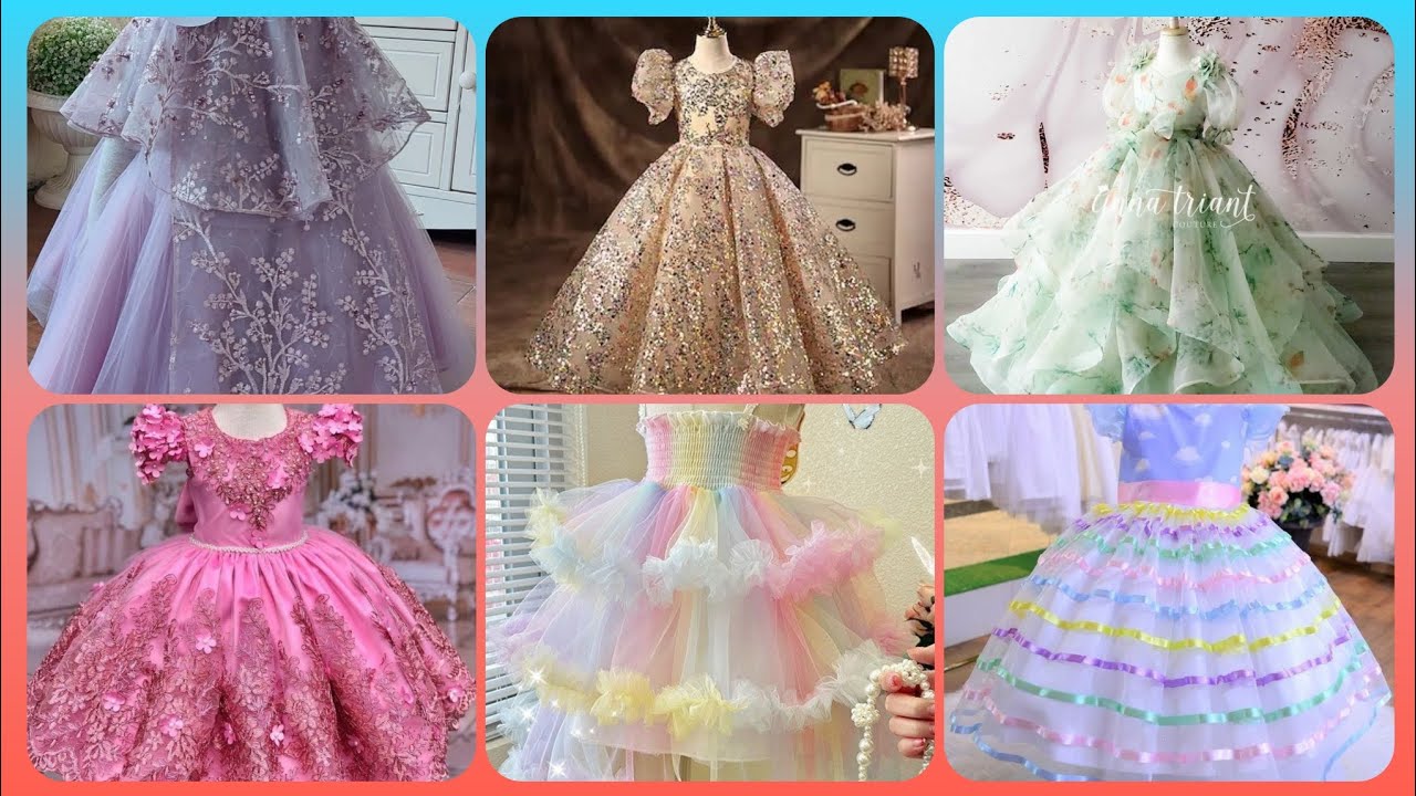 Toddler baby girl multi Colour stylish Layered frocks designs |Designer ...