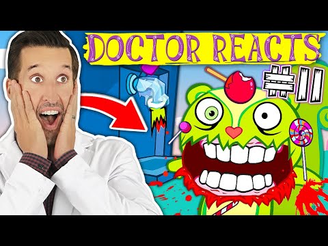 ER Doctor REACTS to Happy Tree Friends Injuries #11