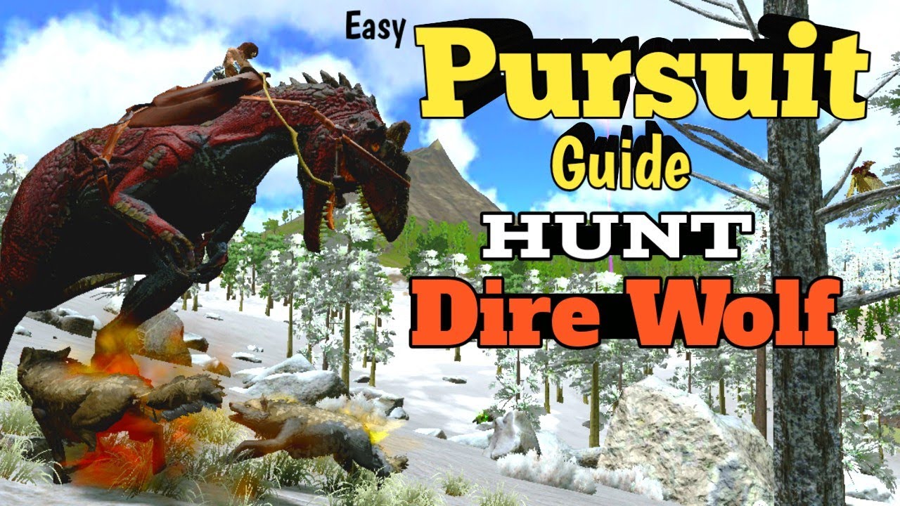 Dire Wolf Hunt Pursuit | ARK Mobile | Hindi - YouTube