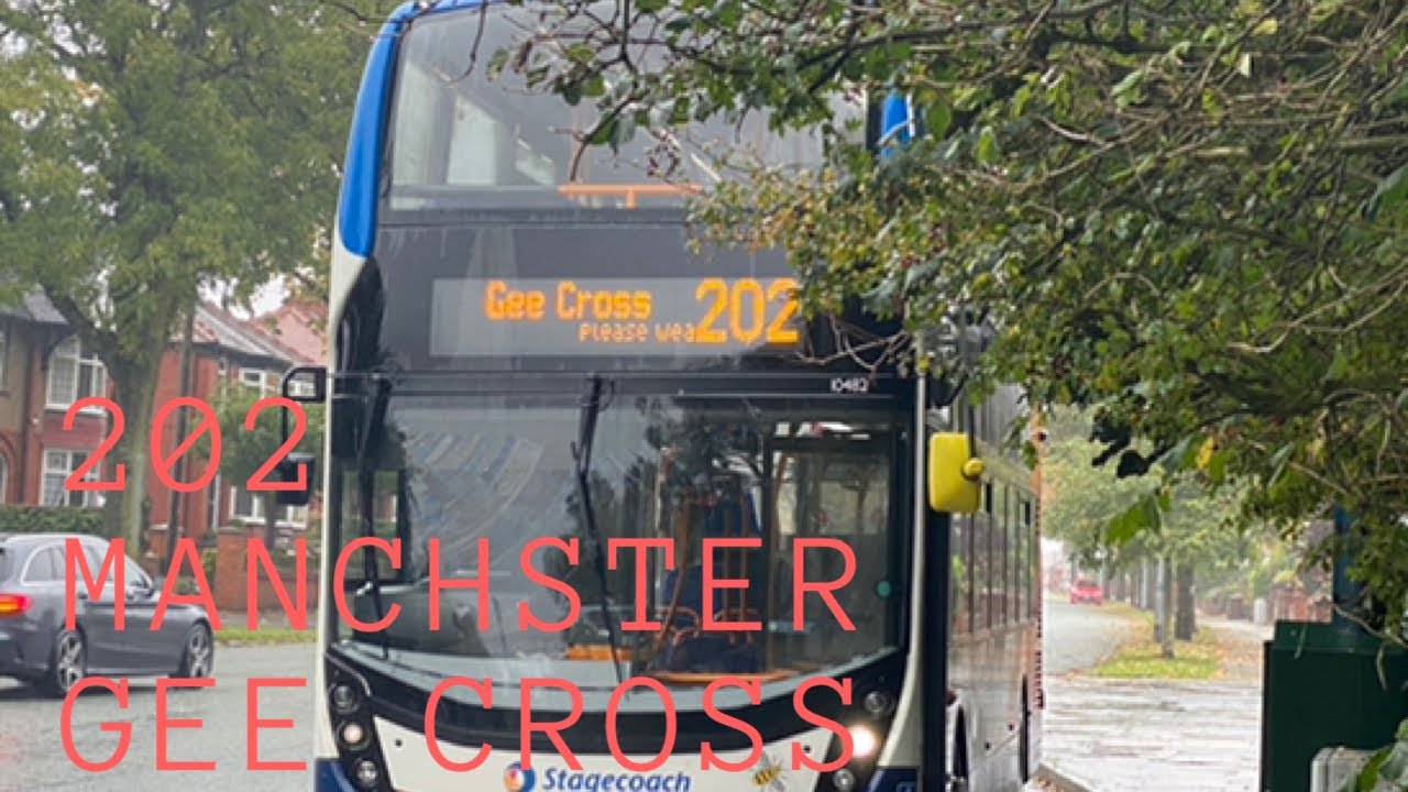 Full route 202 Manchester to gee cross - YouTube