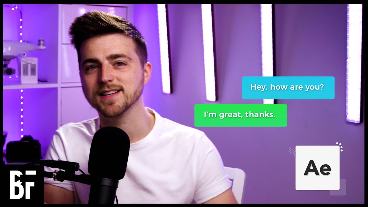 Text Message Bubble Effect - After Effects Tutorial - YouTube