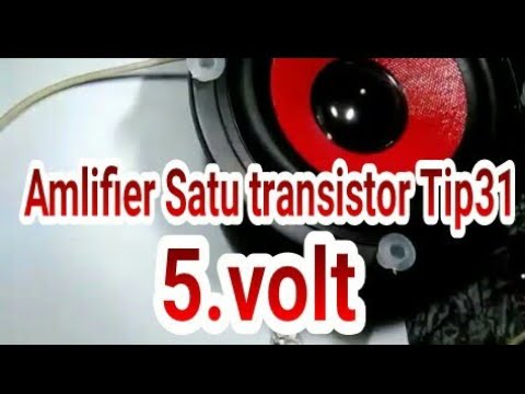 Amplifier 1 Transistor Tip31 - YouTube