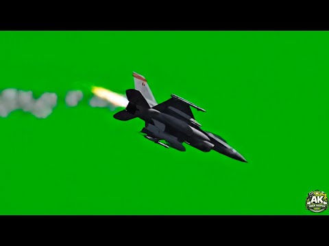 Fighter Jet Crash Explosion | Green Screen VFX | jet crash animation video #fighterjet