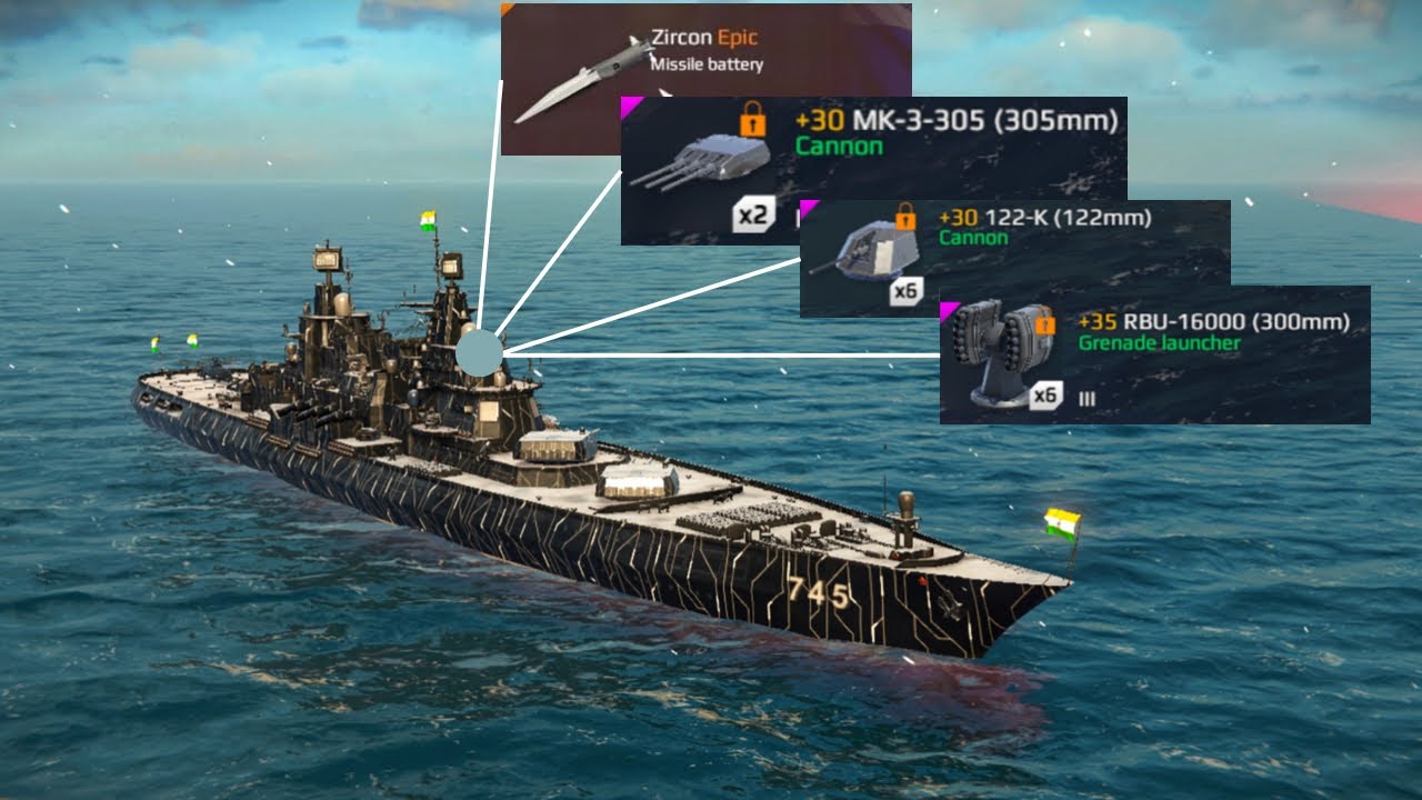 RF Moscow | Full domination | Tier 3 Battleship #modernwarships - YouTube