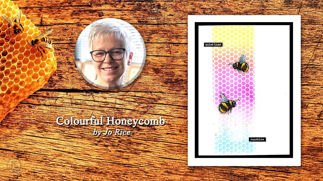 Colourful Honeycomb with Jo Rice - A Lavinia Stamps Tutorial - YouTube