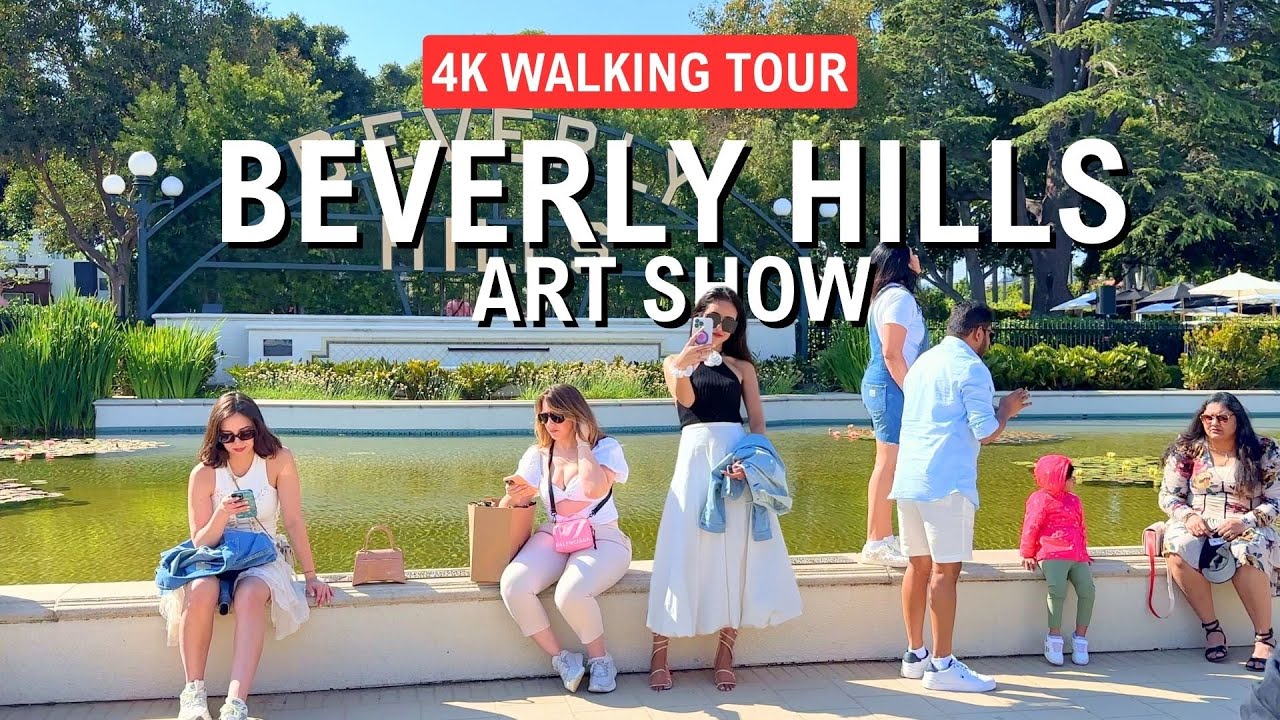 LOS ANGELES Beverly Hills Art Show 🇺🇸 Fashion Walk 4K 2024 - YouTube