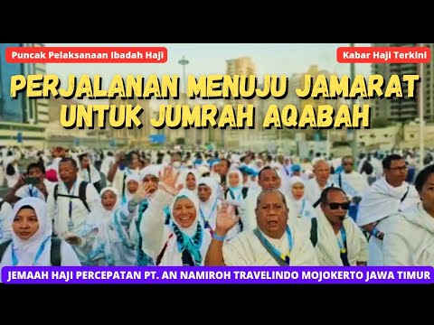Perjalanan Munuju Jamarat Untuk Jumrah Aqabah - Jemaah Haji Percepatan ...
