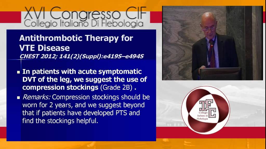 Bandages and elastic stocking in SVT-DVT - Hugo Partsch ( CIF 2012 ...
