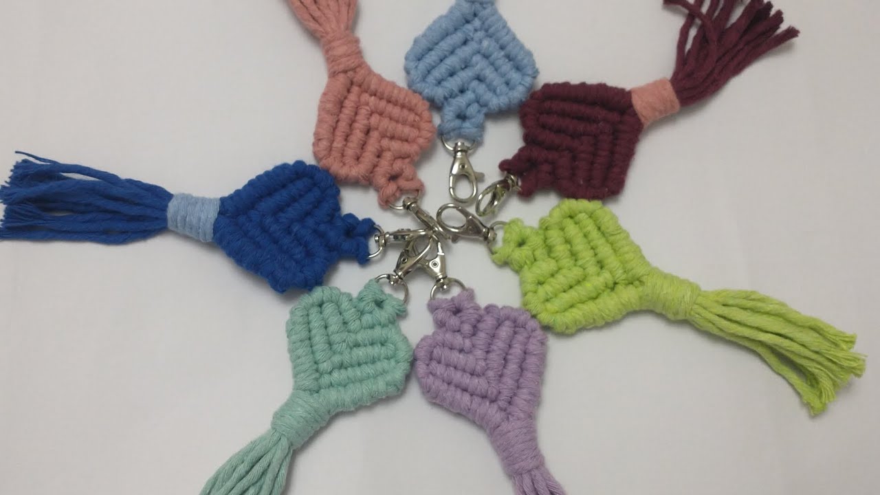 CHAVEIRO CORAÇÃO MACRAMÊ - TUTORIAL COMPLETO - YouTube
