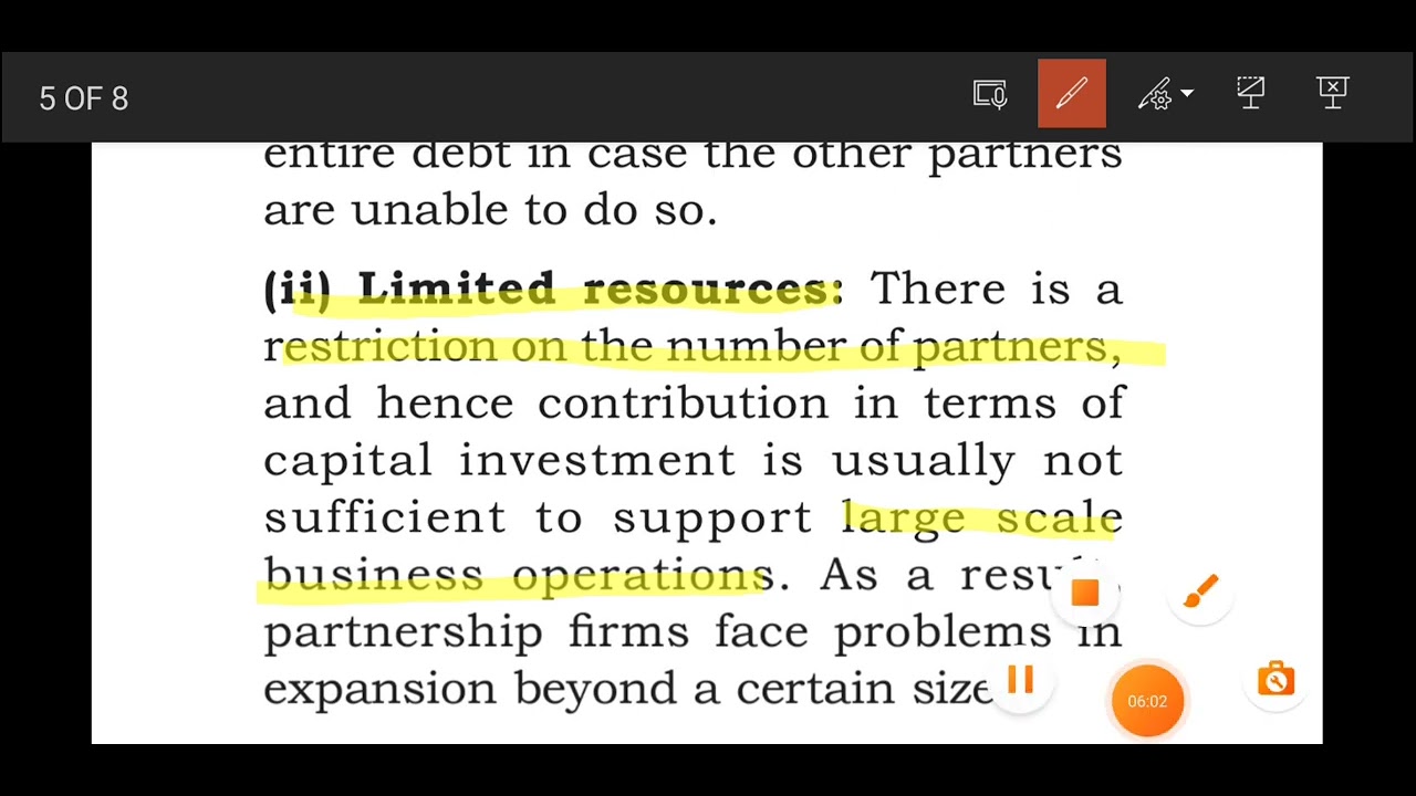merits and limitations of partnership firm || ncert || class 11 ...
