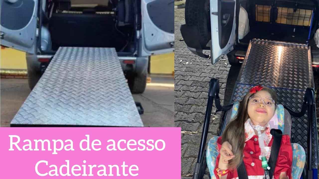 Rampa de acesso cadeirante #PCD #carroadaptado #deficiente - YouTube