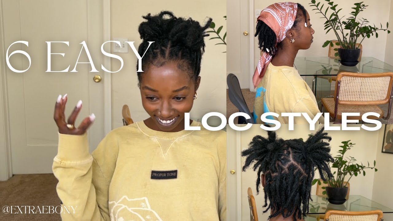 EASY LOC STYLES (BEGINNER FRIENDLY) | SHORT STARTER LOCS - YouTube