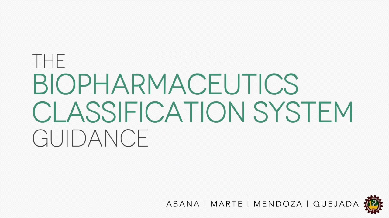 Biopharmaceutics Classification System (BCS) Guidance - YouTube