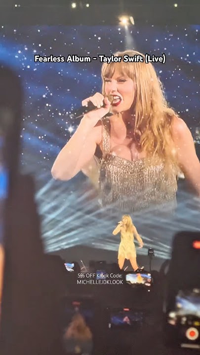 Fearless Album in The Eras Tour #fearless #fearlesstaylorsversion #erastour #taylorswift # ...