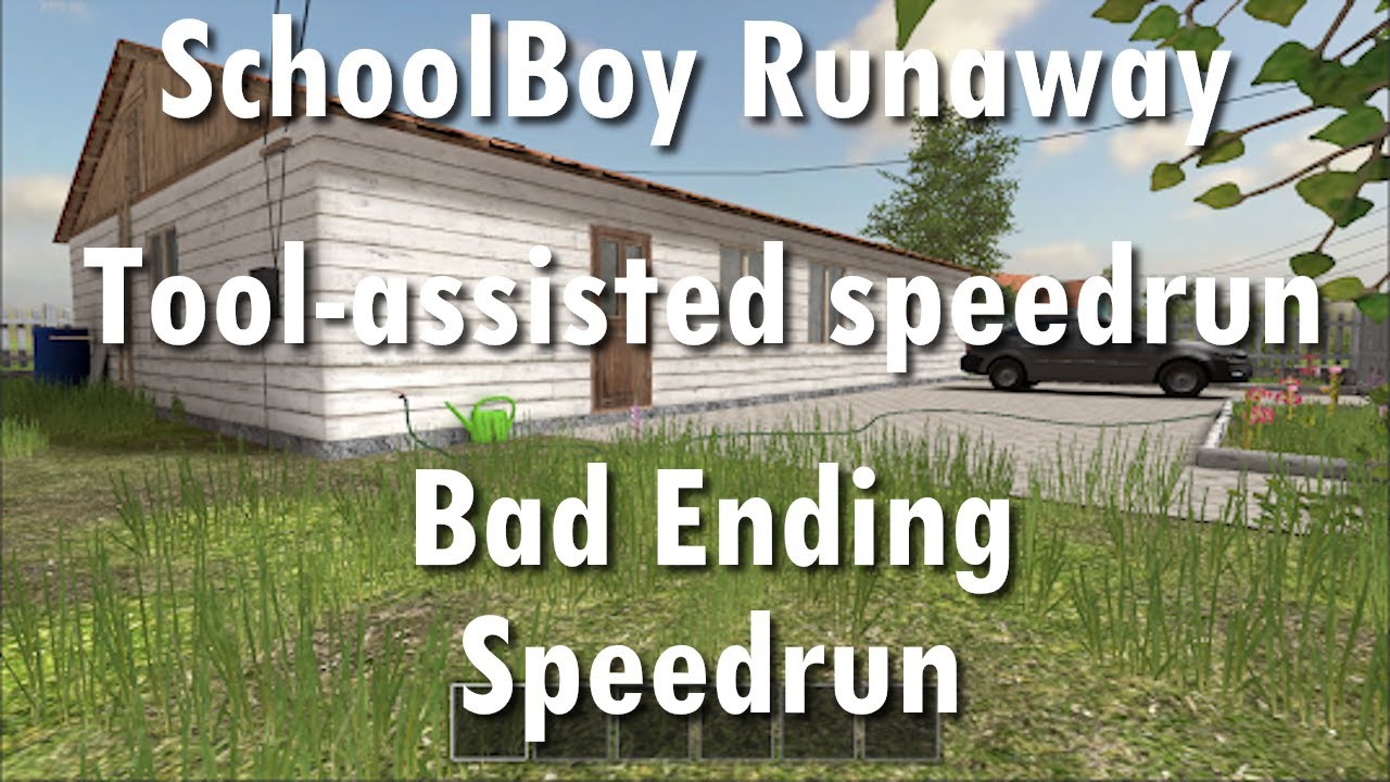 Tool-assisted speedrun (TAS) | Schoolboy Runaway (PC) | Ending 1/8 ...