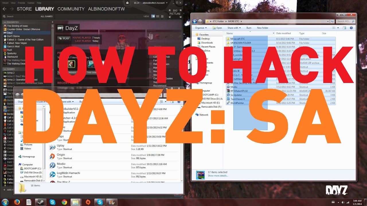 DayZ Standalone (HOW TO HACK!) 2014 edition - YouTube
