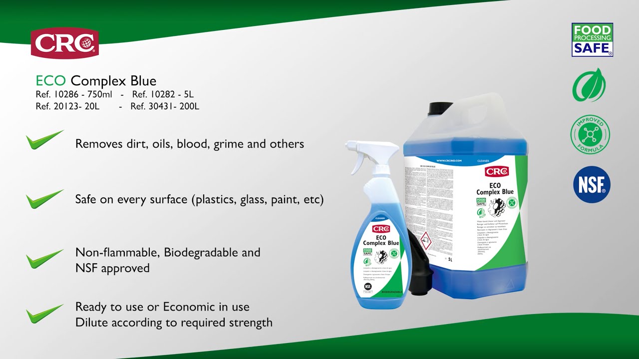 CRC ECO Complex Blue Demo Video - YouTube