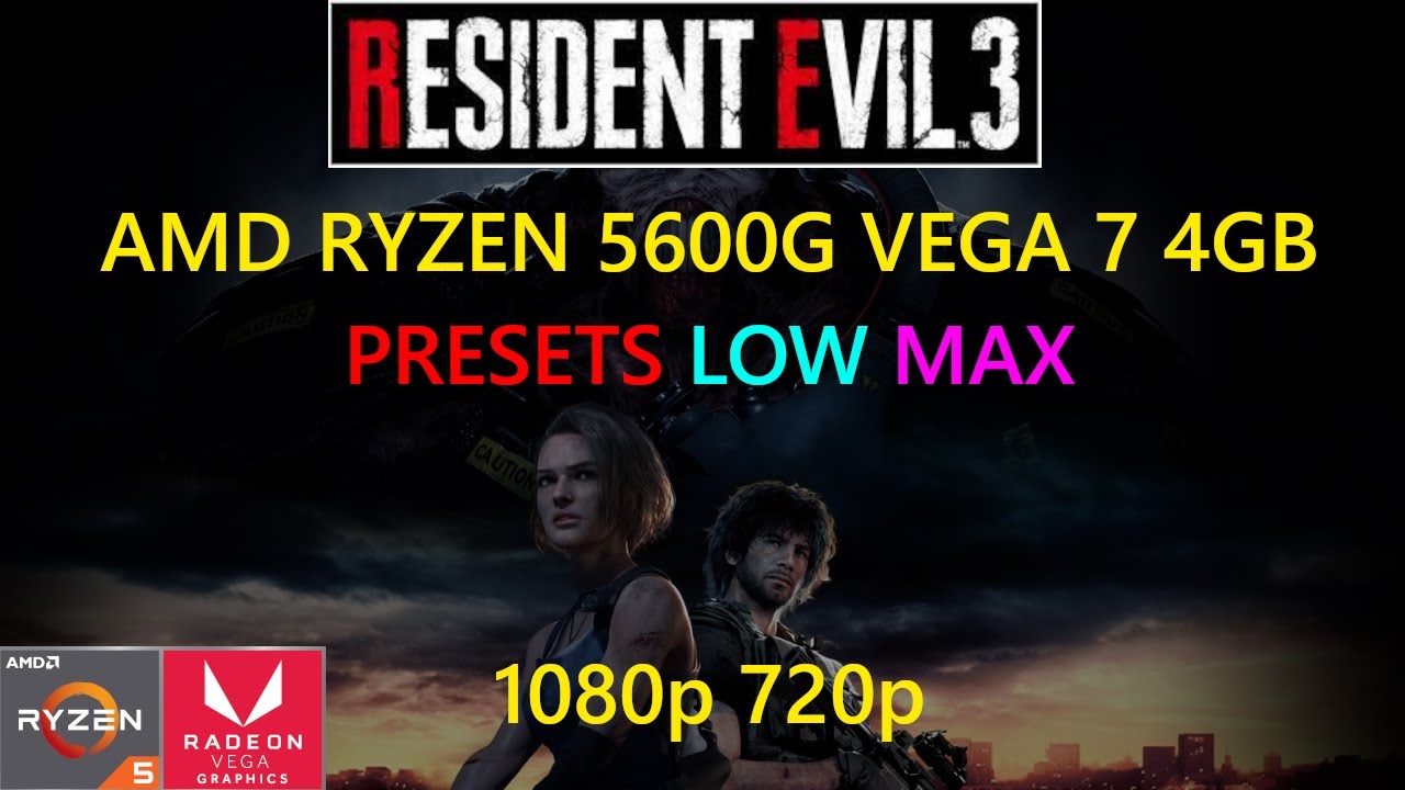 RESIDENT EVIL 3 Tested on AMD Ryzen 5 5600G | PRESETS SETTINGS | LOW ...