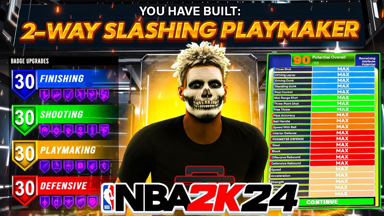 THE ACTUAL 2-WAY SLASHING PLAYMAKER BUILD on NBA2K24 is GAMEBREAKING ...