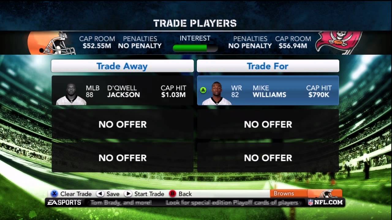 Trade Logic In Madden 12 - YouTube