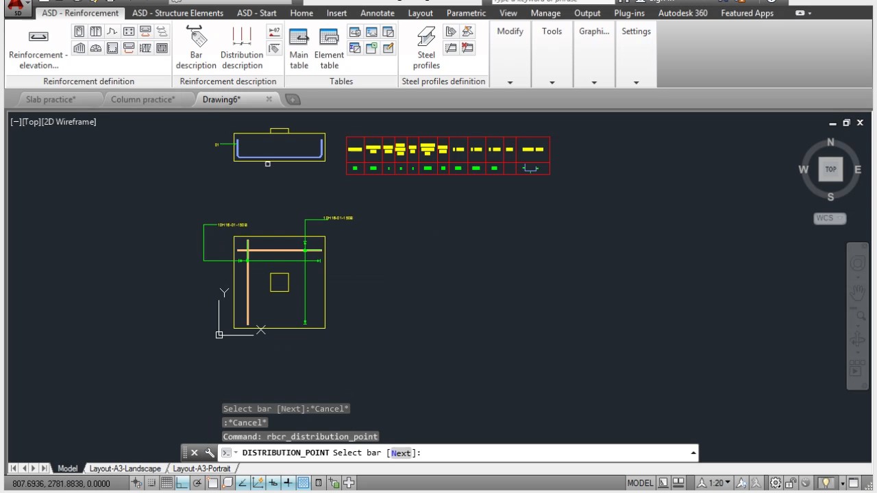 AutoCAD footing - YouTube