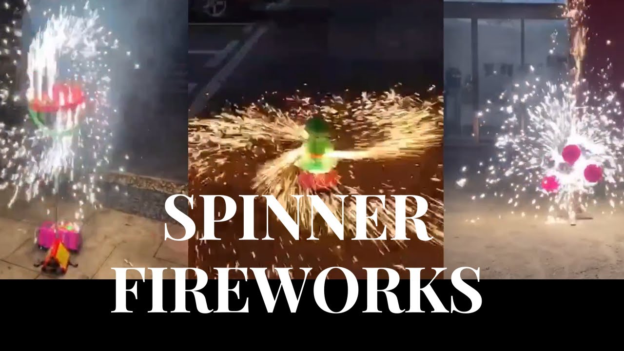 Do you like spinners ? spinning fountain BOOMWOW fireworks. - YouTube