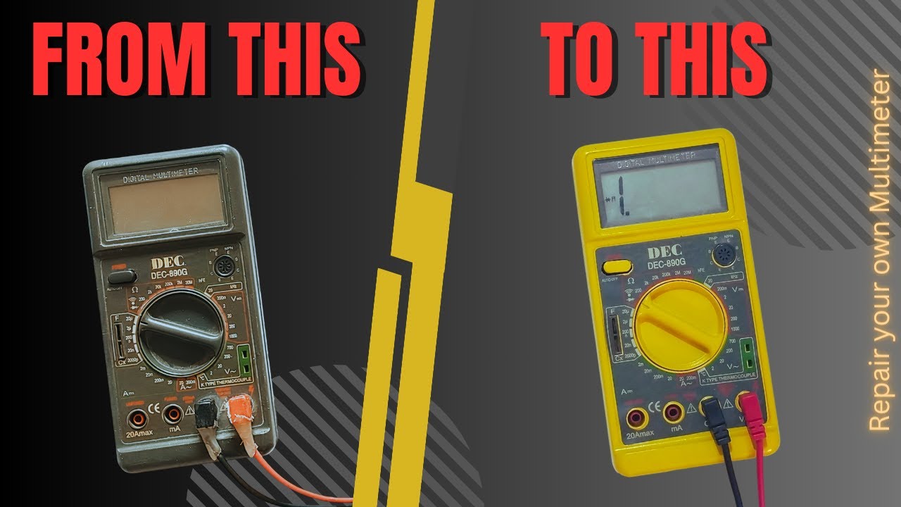 Restoration and repair digital multimeter _ DIY - YouTube