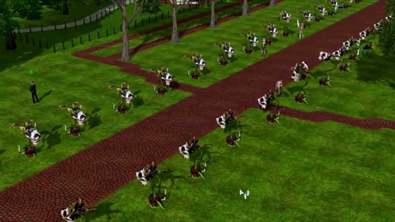 The Sims 3 50 Cow Plants - Attack! - YouTube