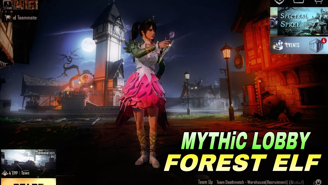 PUBG NEW MYTHIC LOBBY 🎃 - FOREST ELF SET 🌹 - EMOTES PACK PUBG 🖤 - PUBG ...