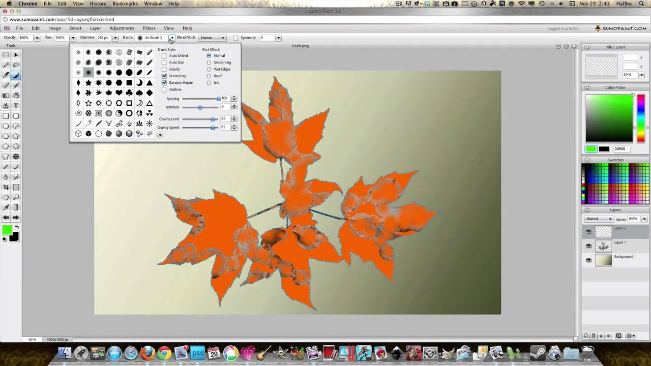 Sumo paint tutorial ~ solidify a clear png file - YouTube