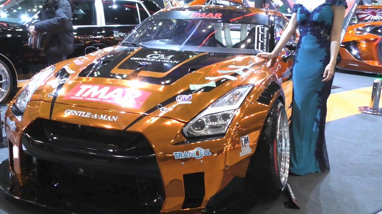 ＜ドリフト専用の競技車両＞【TMAR】35GTR ：東京オートサロン2022TRAIL MOTOR APEX RACING ブース - YouTube