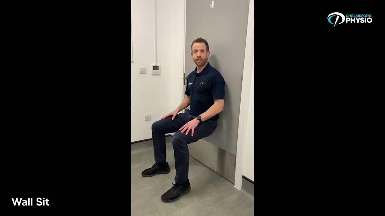 How To Do A Wall Sit | Chelmsford Physio - YouTube