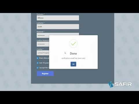 SAFIR Registration and Login - YouTube
