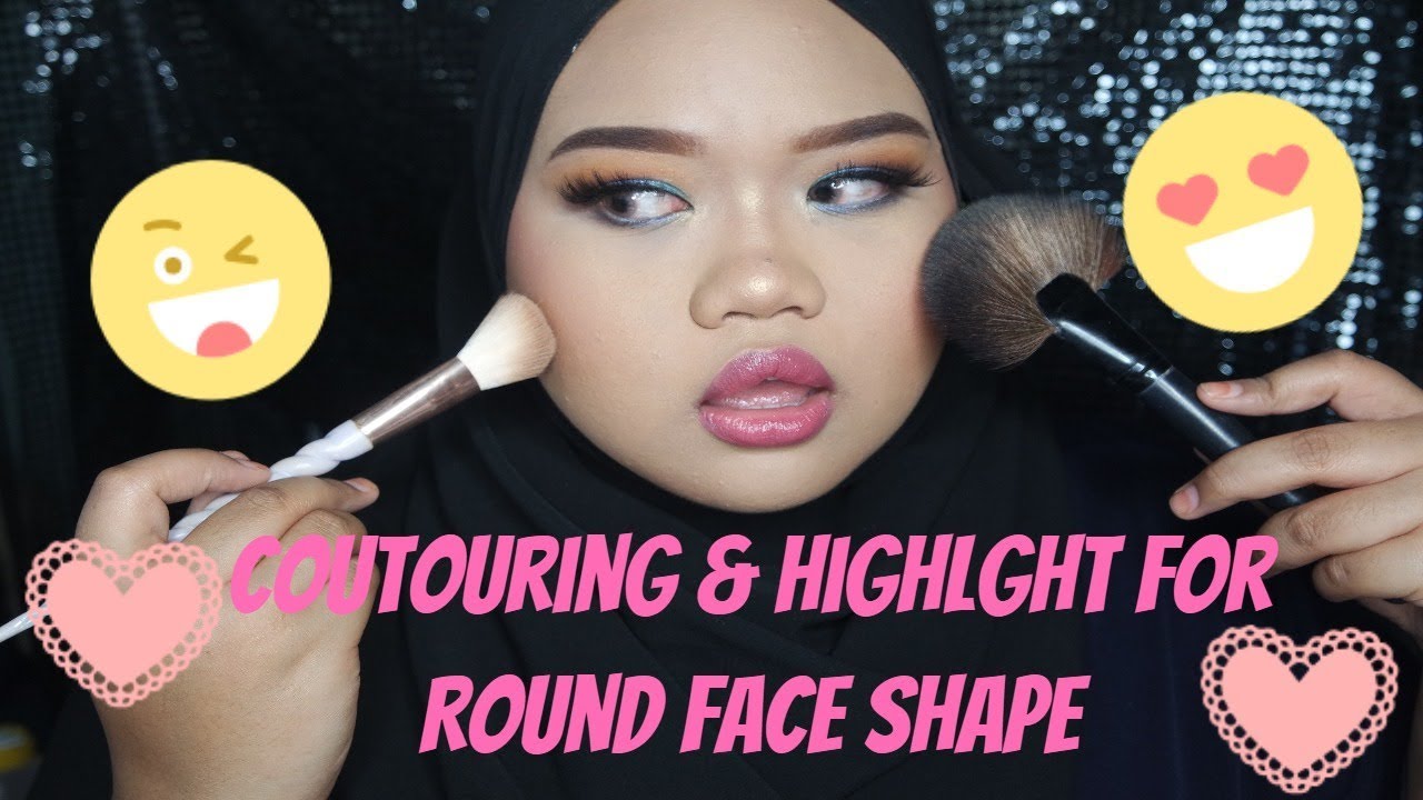 Contouring & Highlight For Round Face // Namie Makeupholic - YouTube