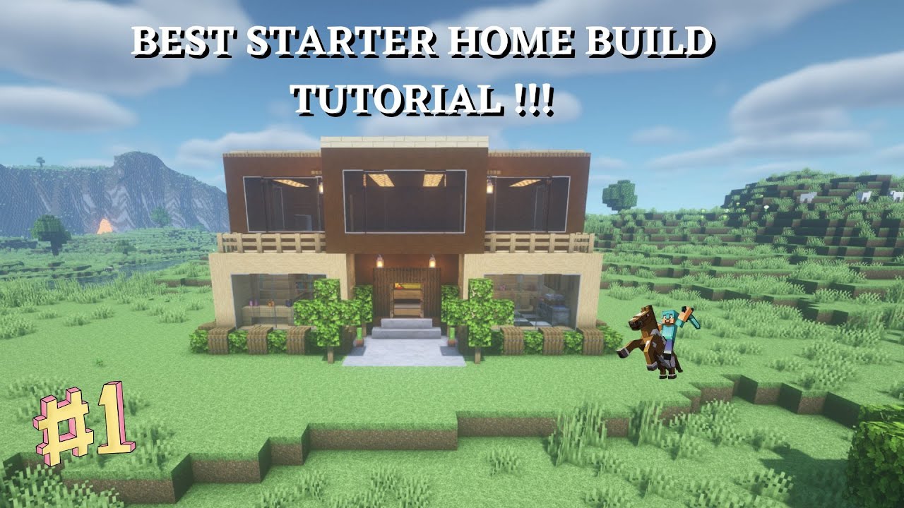 HOW TO Build an OP Starter House In Minecraft Tutorial | Must Try - YouTube