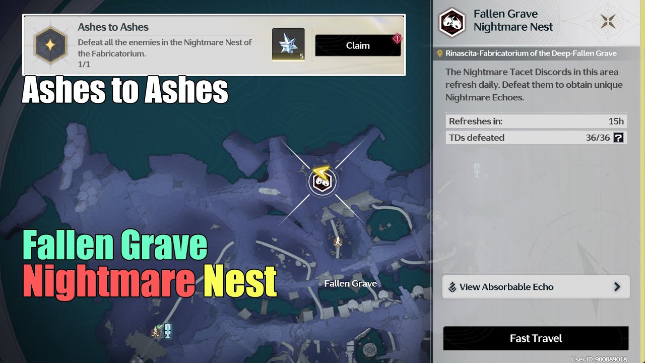 [Wuthering Waves] Open Fallen Grave Nightmare Nest and Achievement - "Ashes to Ashes" - YouTube