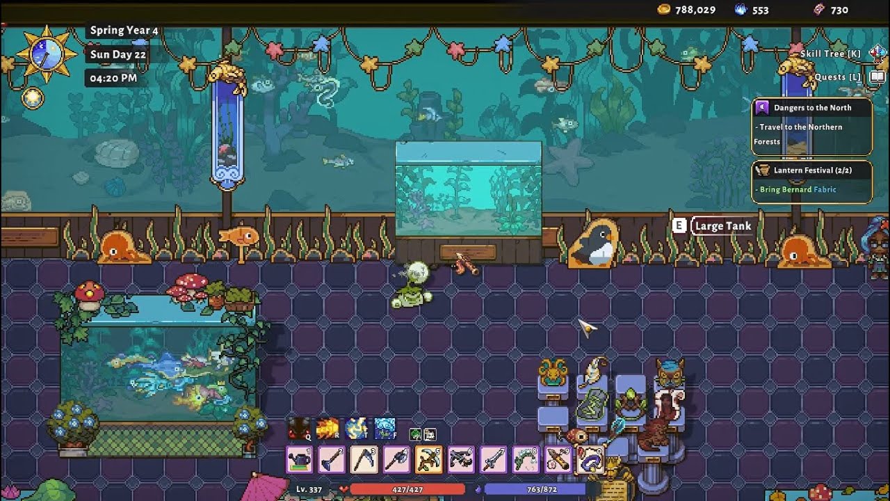 Sun Haven Log 57: Completing the Spring Crops Bundle + Large Fish Tank ...