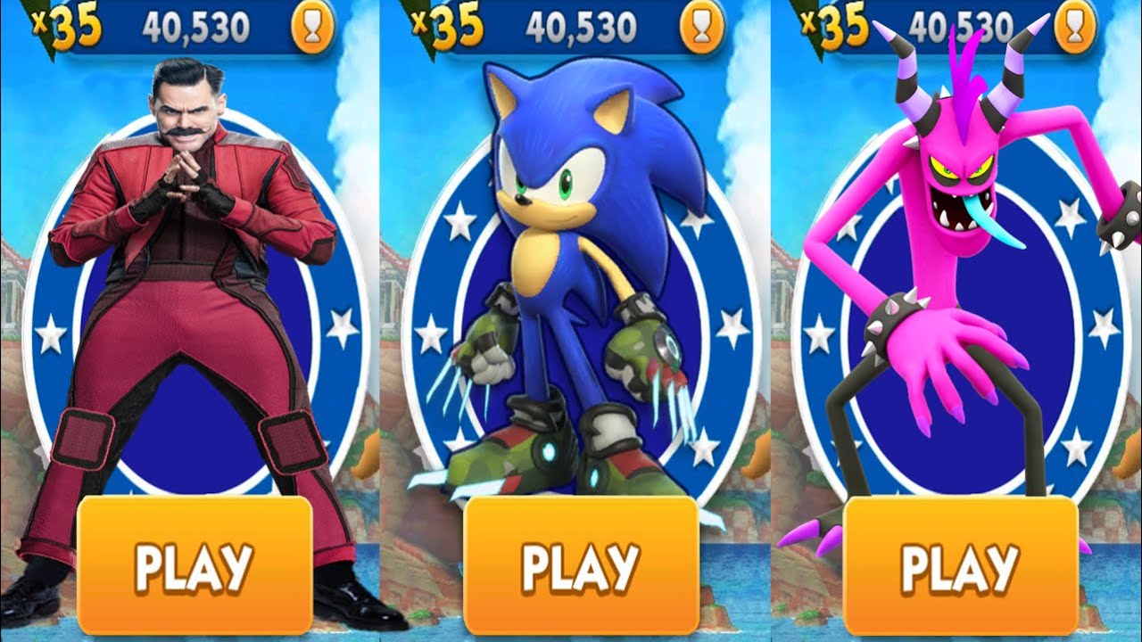 Sonic Dash - Dr. Robotnik vs Boscage Maze Sonic vs All Sonic Bosses Run ...